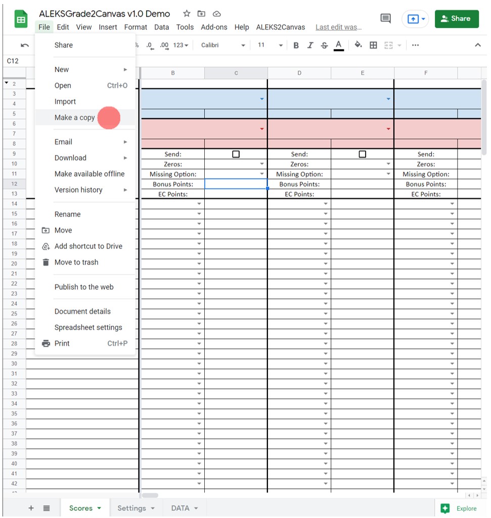 Spreadsheet | BunzApps Knowledge Base