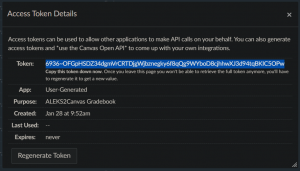 Canvas Access Token | BunzApps Knowledge Base